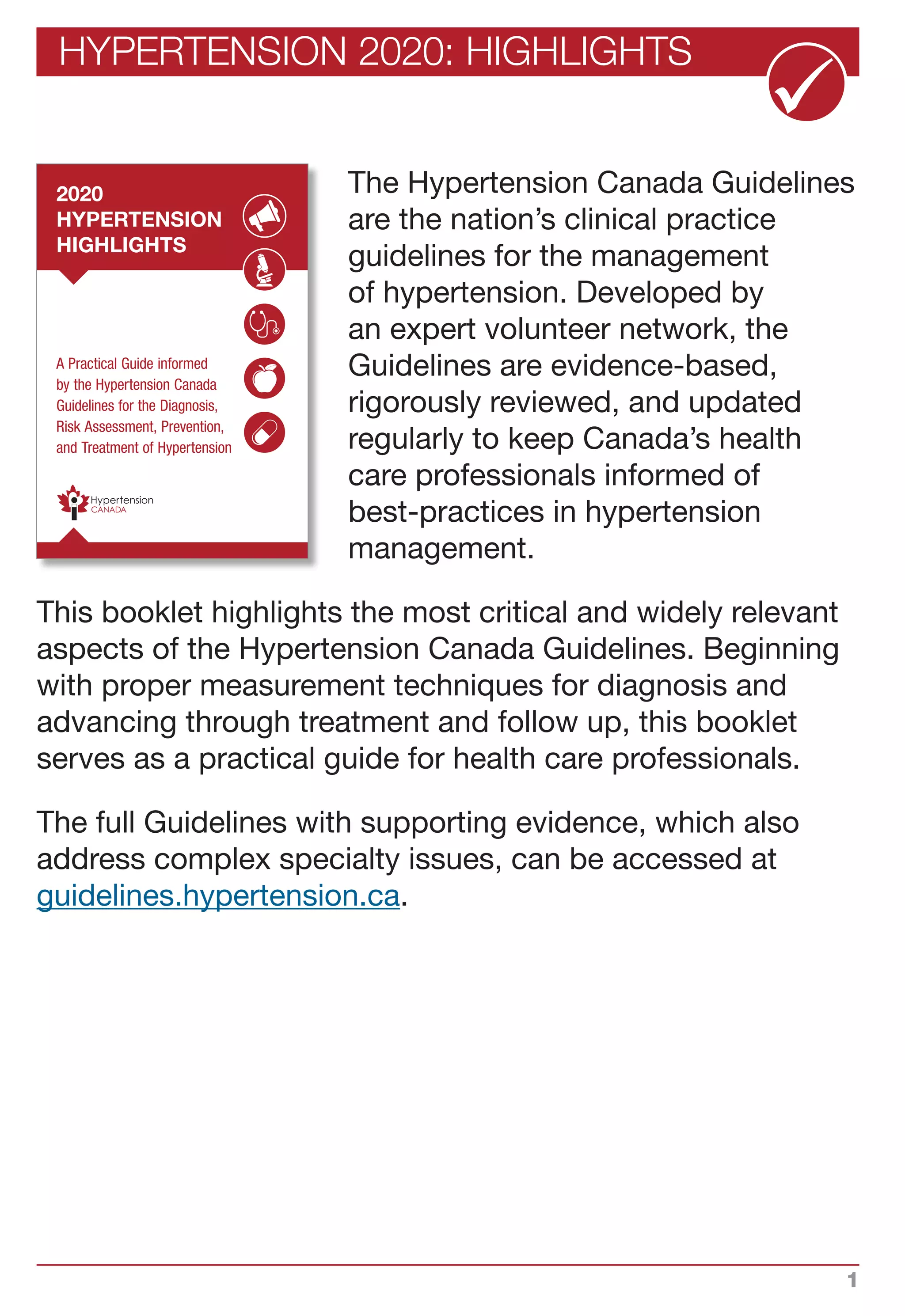 Hypertension Guide Lines for 2020 | PDF