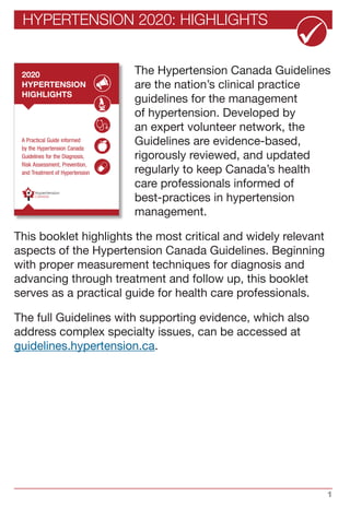 Hypertension Guide Lines for 2020 | PDF | Heart and Cardiovascular ...