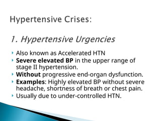 HYPERTENSION - Description of HTN management in primary care settings | PPT