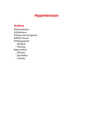 Research on high blood pressure(hypertension) | PDF