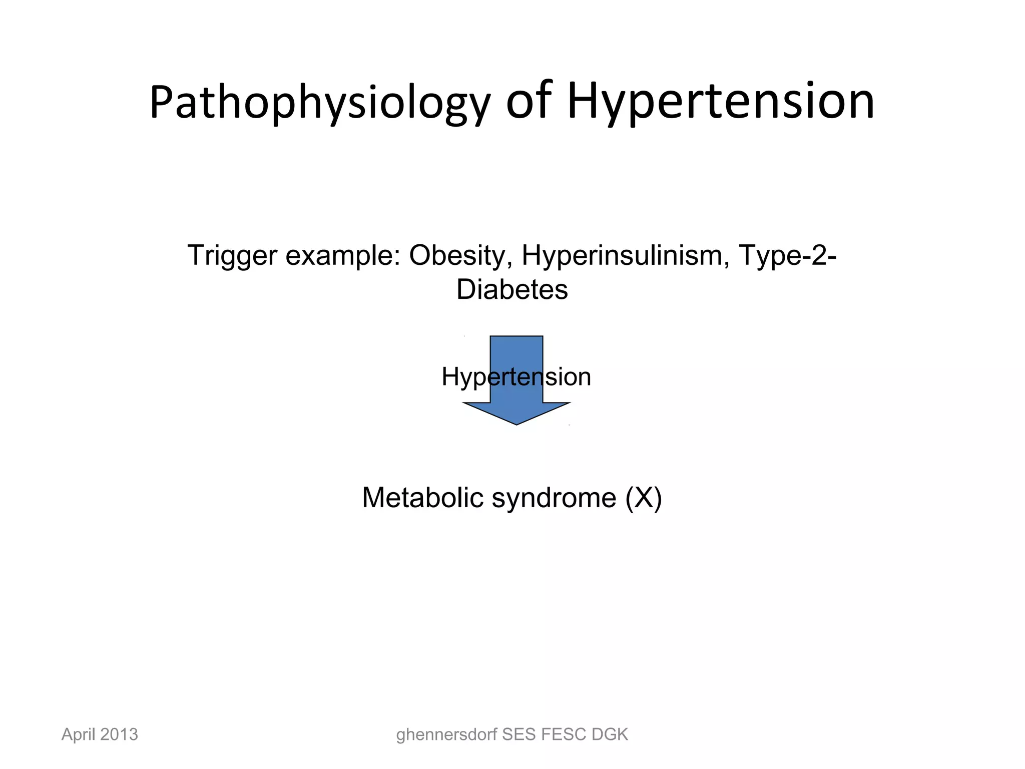 Hypertension 2013 Pathophysiology | PPT