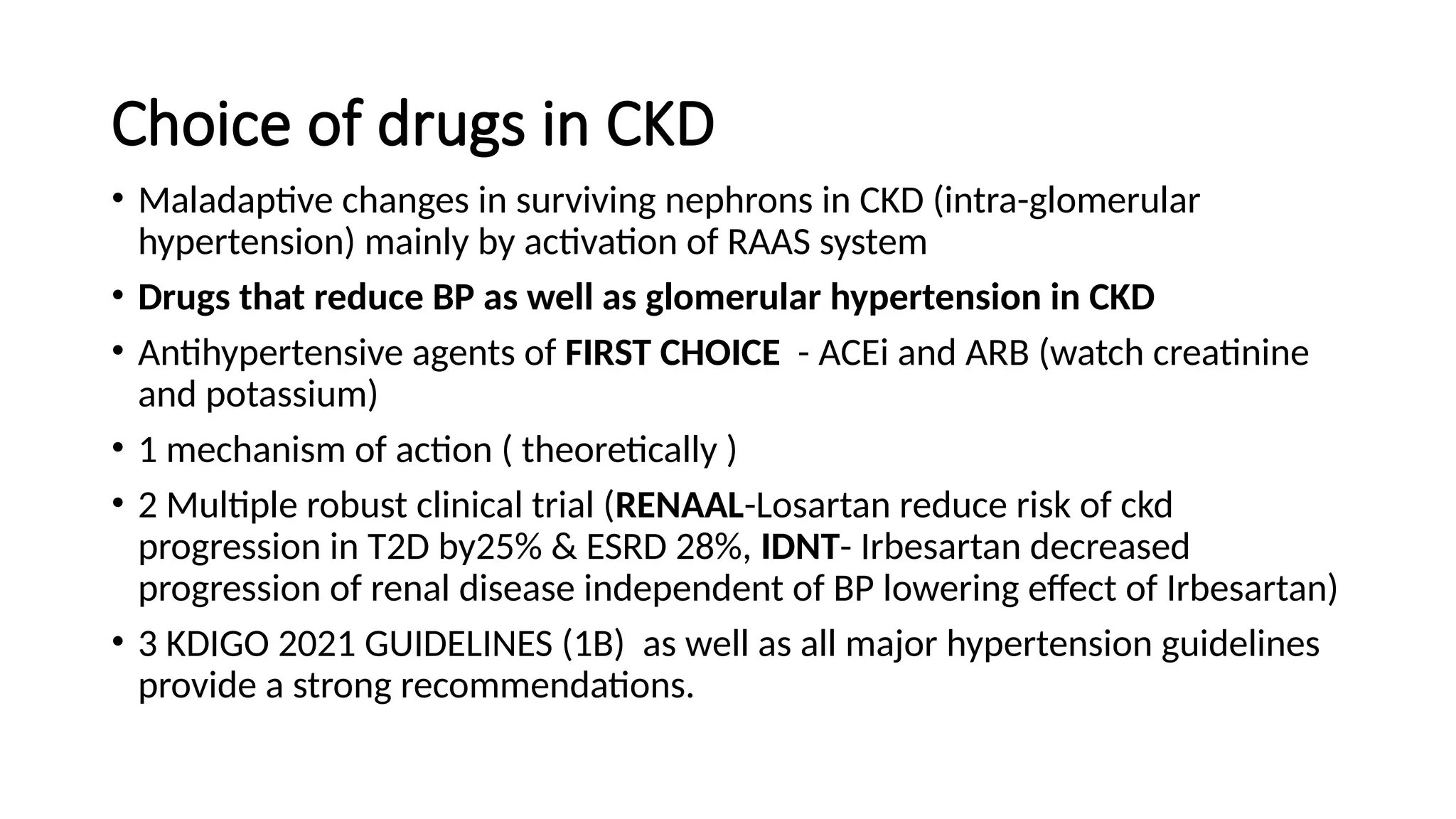 current management of hypertension in chronic kidney disease ...