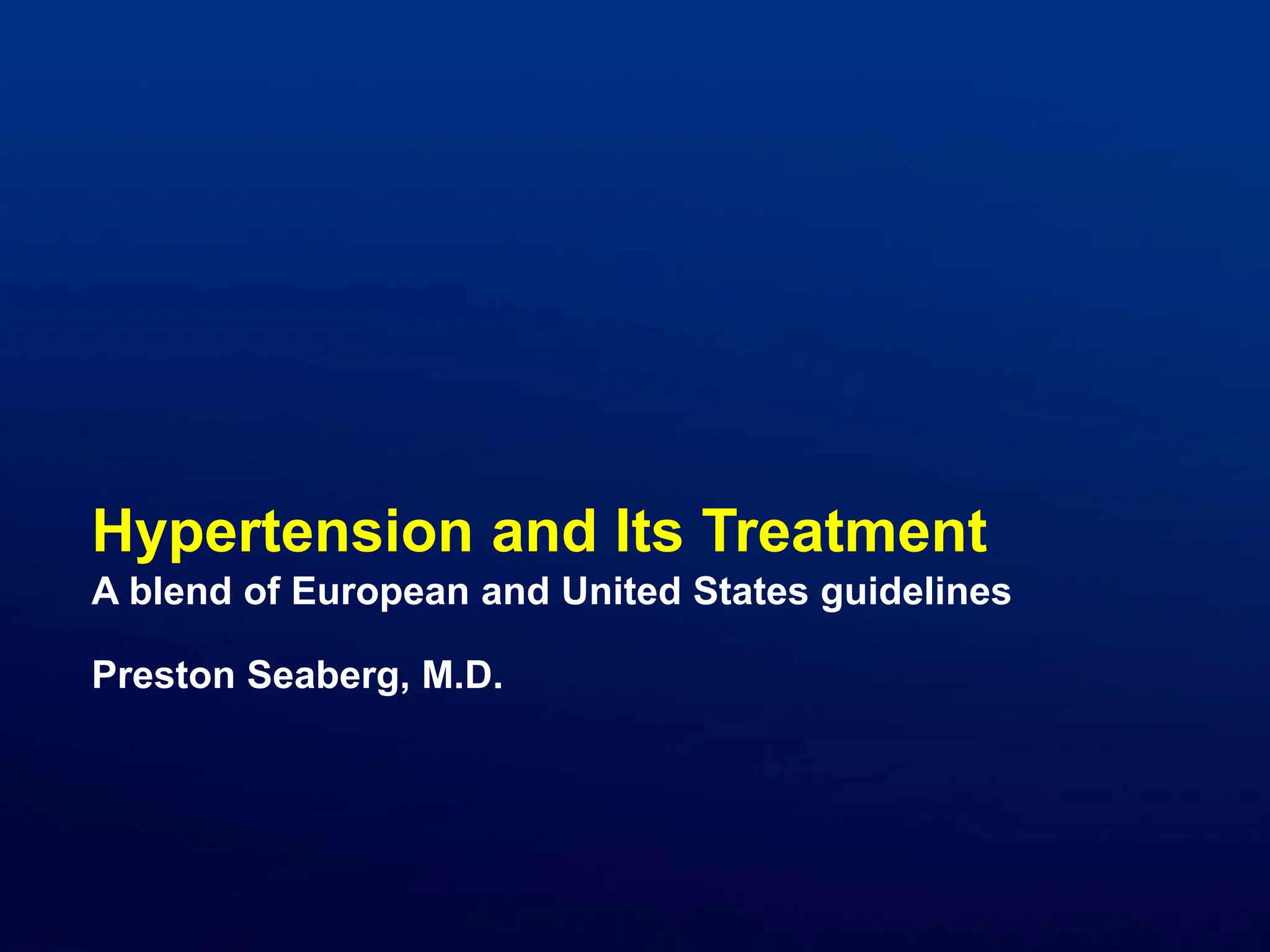 Hypertension and Its Treatment - Presentation.pdf