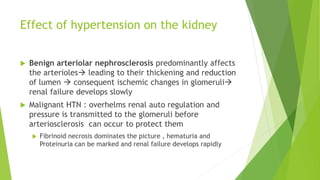 Hypertension and kidney | PPTX