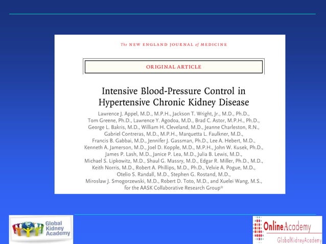 Hypertension and CKD 2016 | PPTX