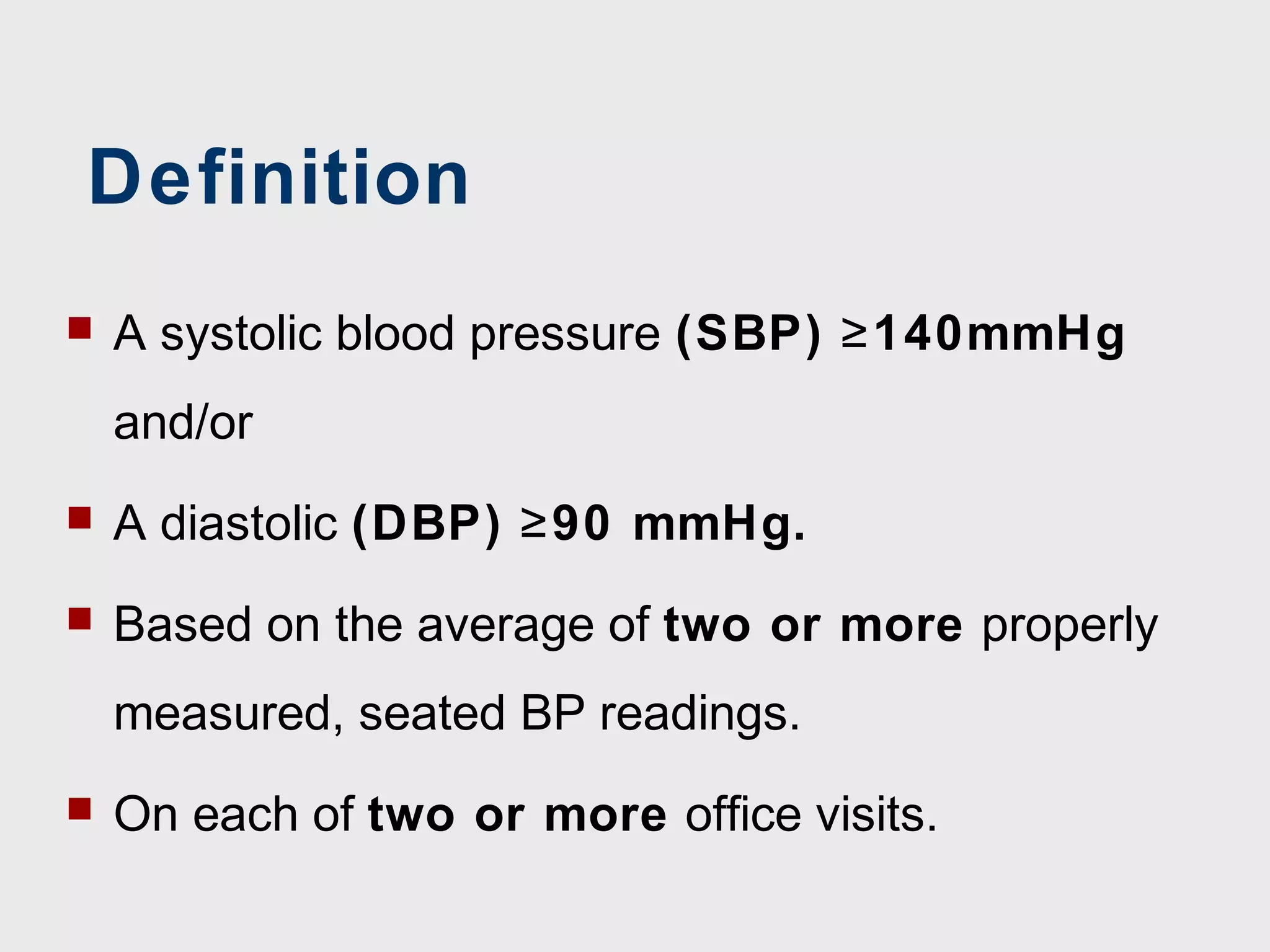 Hypertension - Approach & Management | PPT