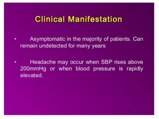 Hypertension – Clinical features and complications.pptx