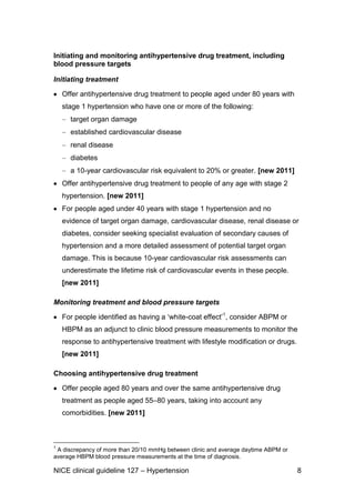 Hypertension clinical management of primary hypertension in adults | PDF