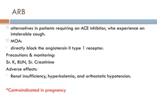 Hypertension Pharmacotherapy in Detail | PPTX