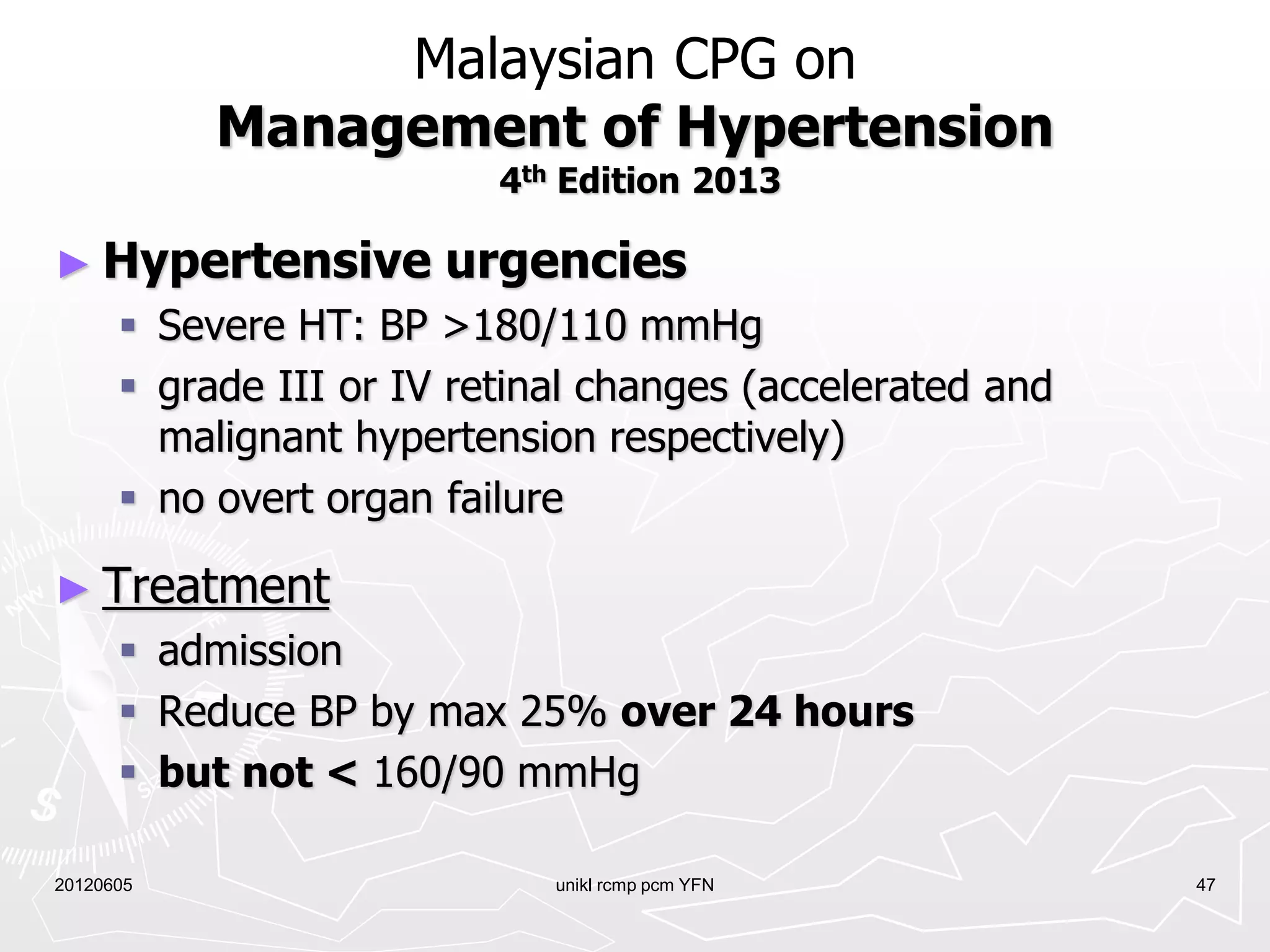 Hypertension diagnosis & assessment 2018 | PDF