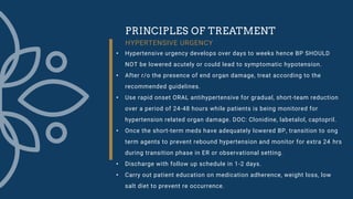 Hypertension Emergencies and their managementpptx | PPTX