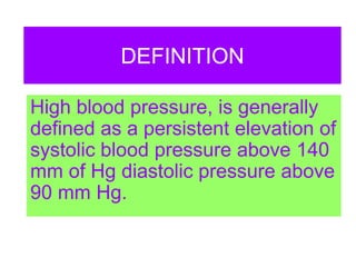 Hypertension def store
