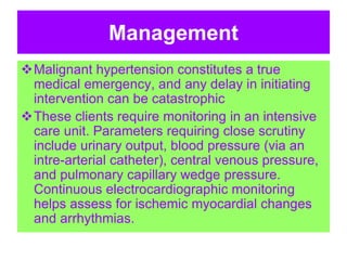 Malignant hypertension treatment store