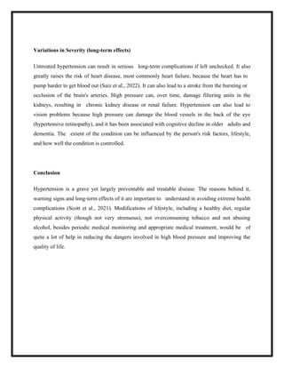 Hypertension (High Blood Pressure) Health | PDF