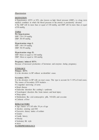 Hypertension (HTN) | DOCX | Heart and Cardiovascular Diseases ...
