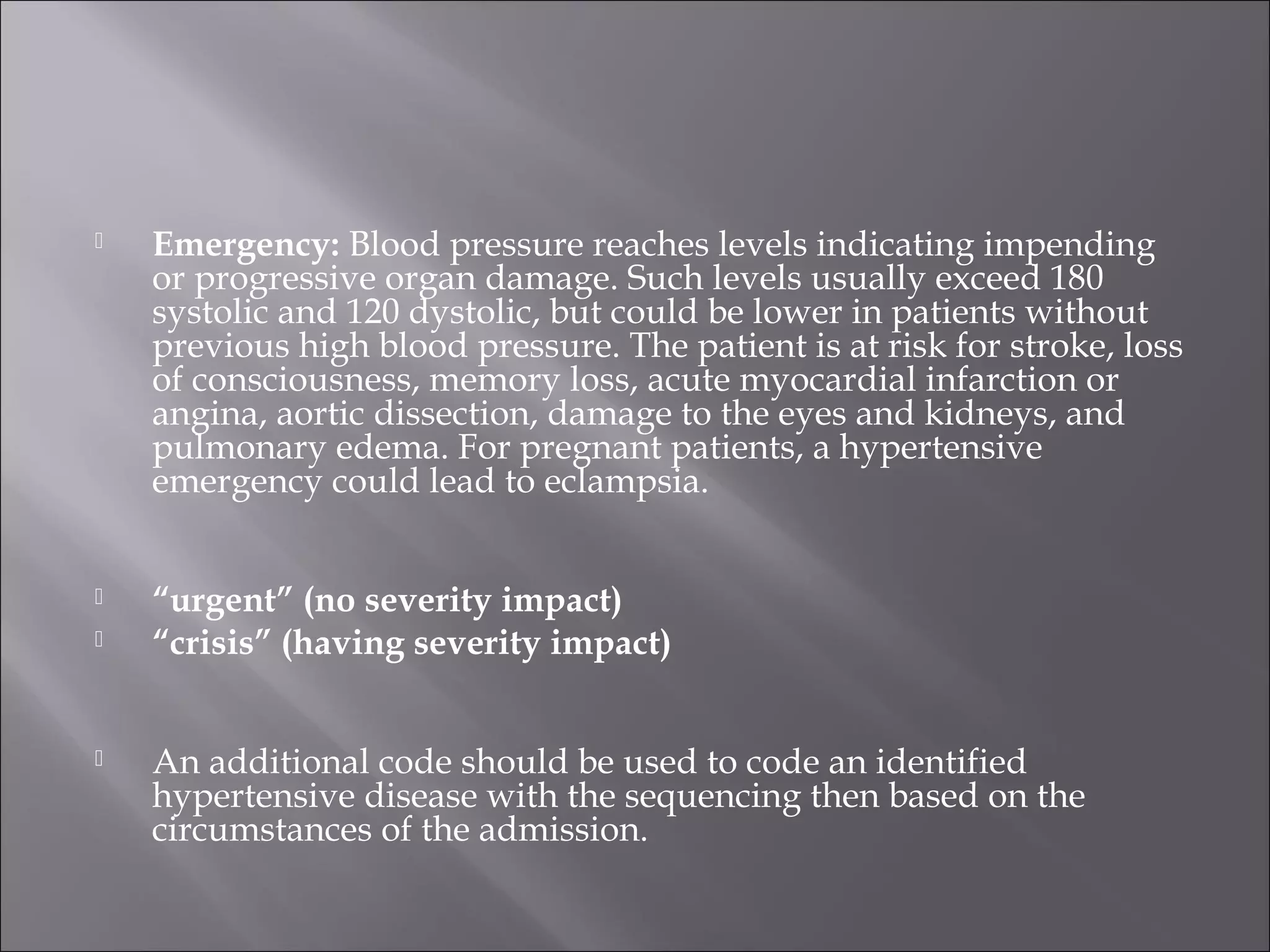 Hypertension Coding icd 10-cm coding medesun | PPT