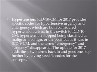 Hypertension Coding icd 10-cm coding medesun | PPT