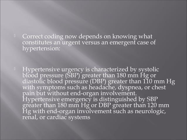 Hypertension Coding icd 10-cm coding medesun | PPT | Heart and ...