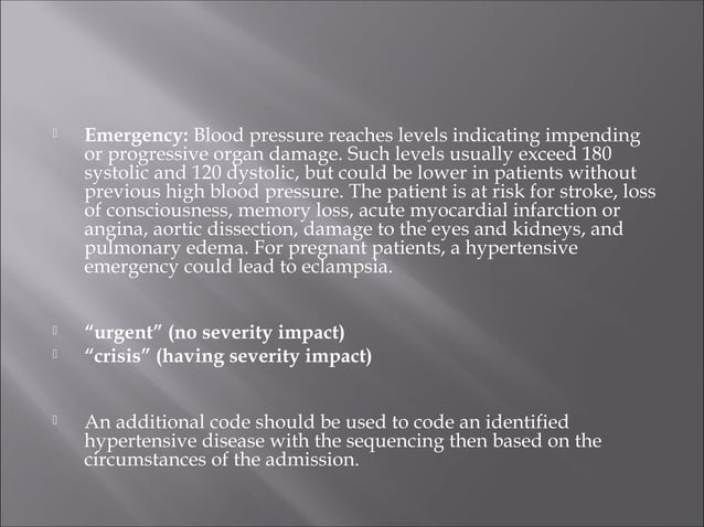 Hypertension Coding icd 10-cm coding medesun | PPT | Heart and ...