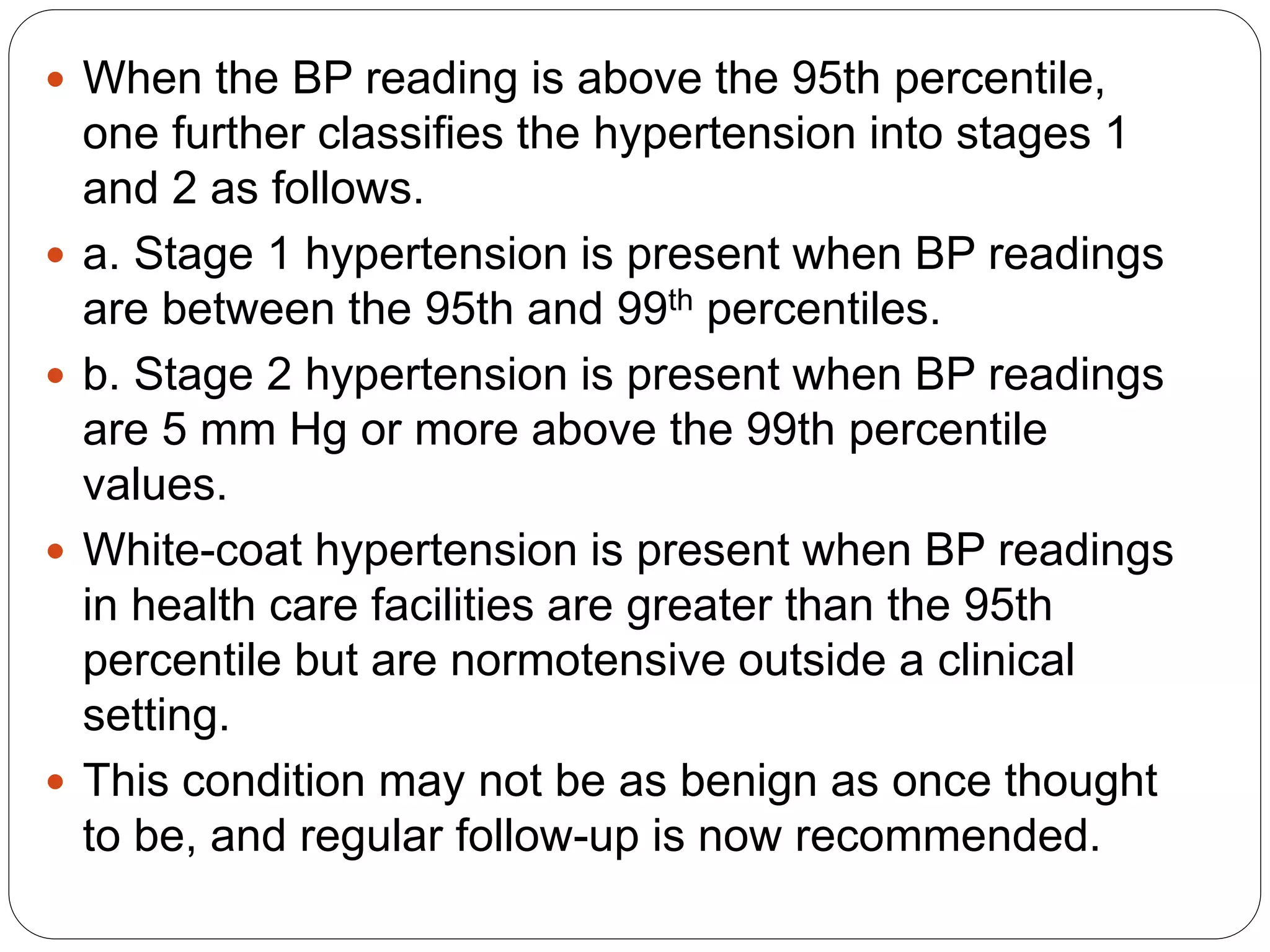 Hypertension in children | PPTX