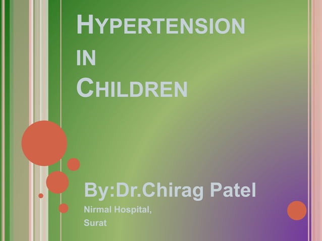 Hypertension in children | PPTX | Heart and Cardiovascular Diseases ...