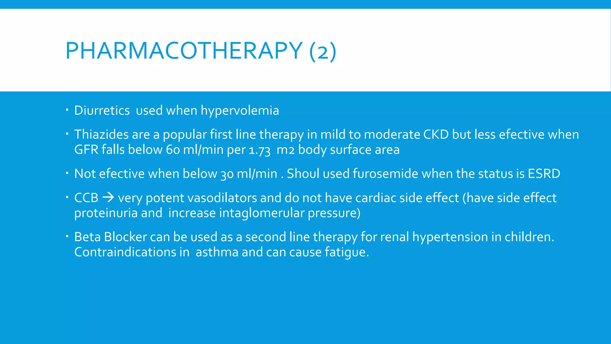 Hypertension in ESRD
