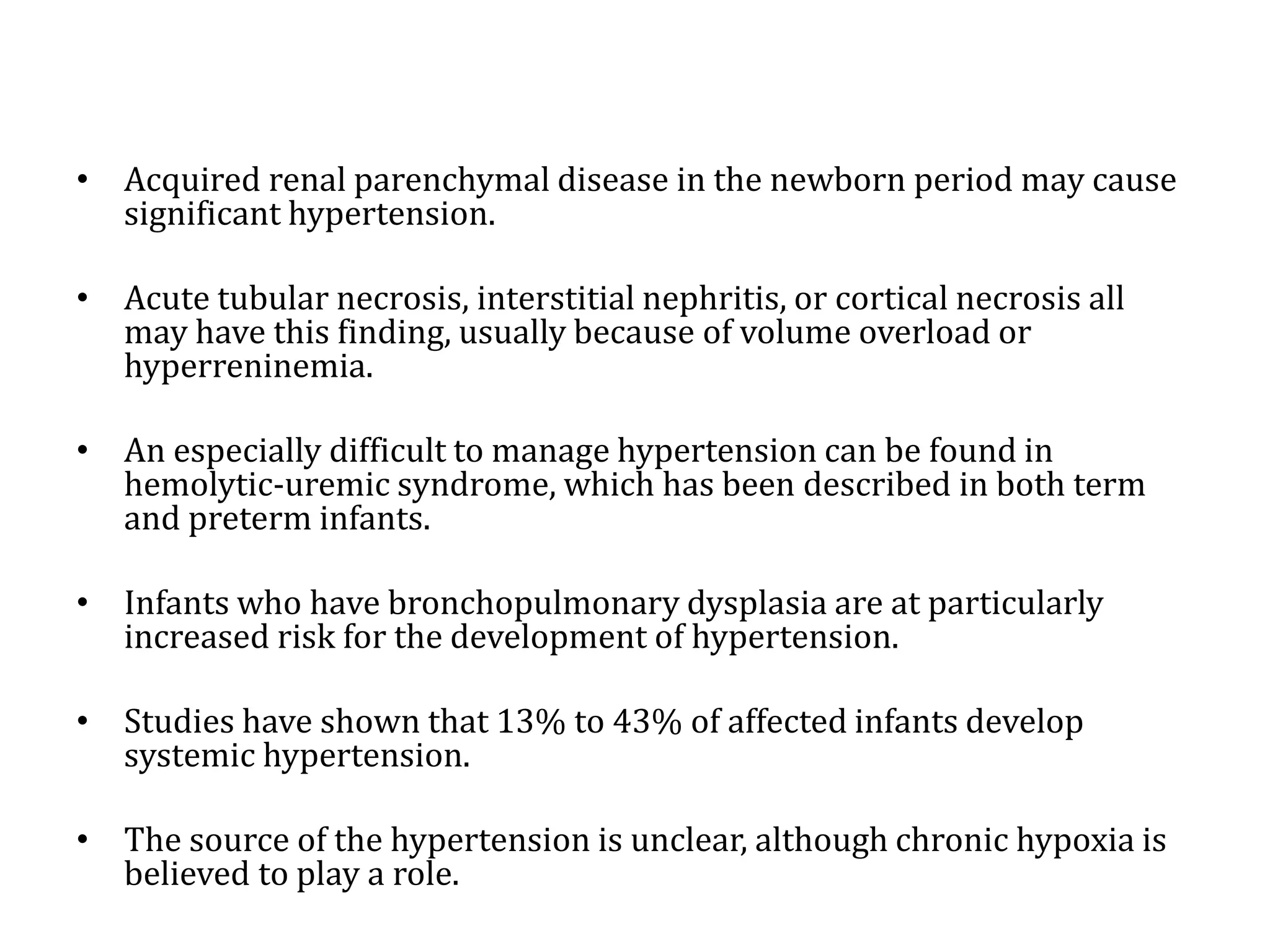 Hypertension in newborn and children | PPTX