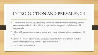 hypertension in paediatrics-1.pptx latest guidelines | PPTX