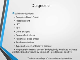 Hypertension in pregnancy | PPTX