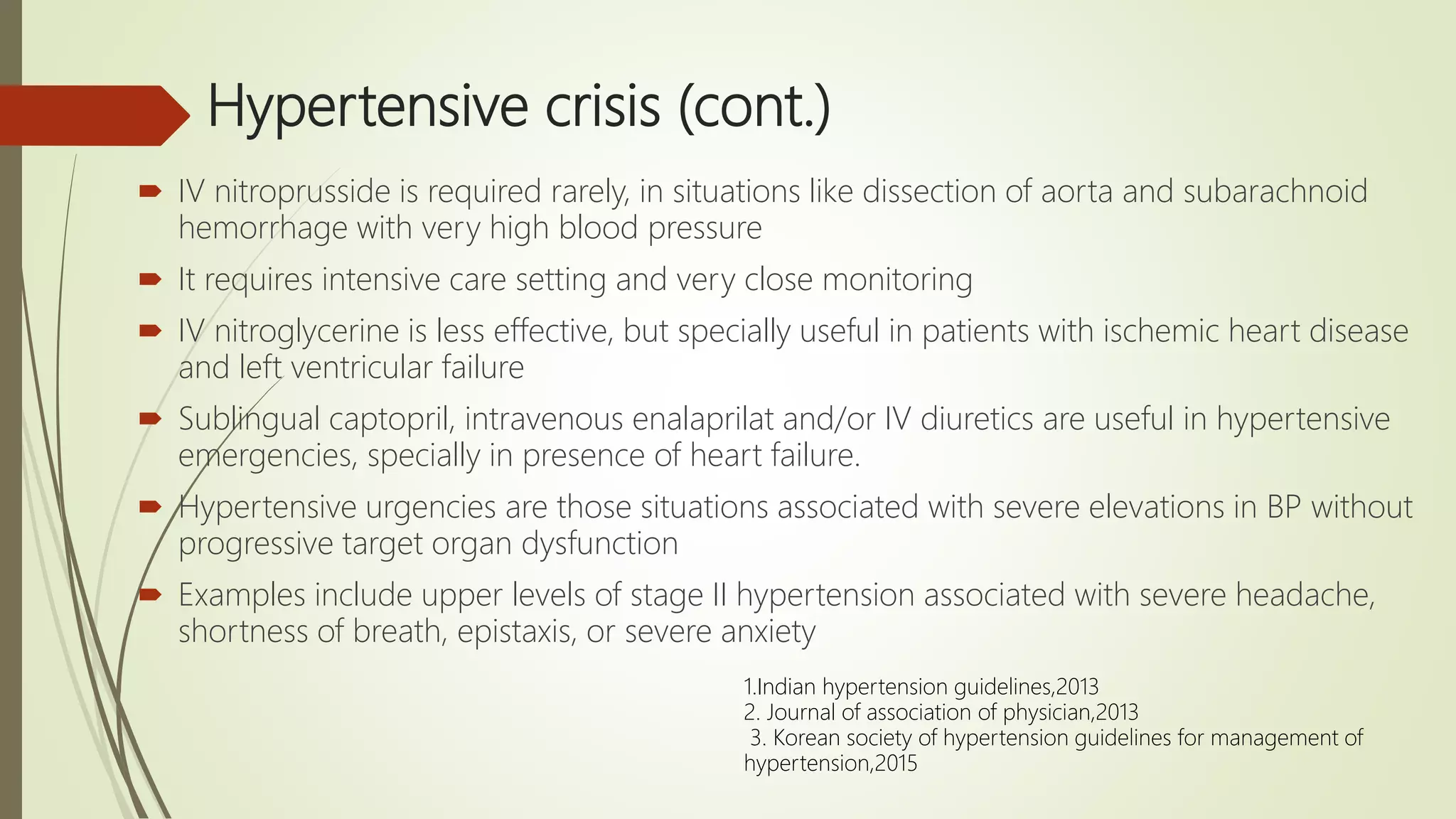 Hypertension in special situation | PPTX