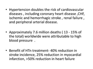 Hypertension jnc 8 guideline(1) | PPTX