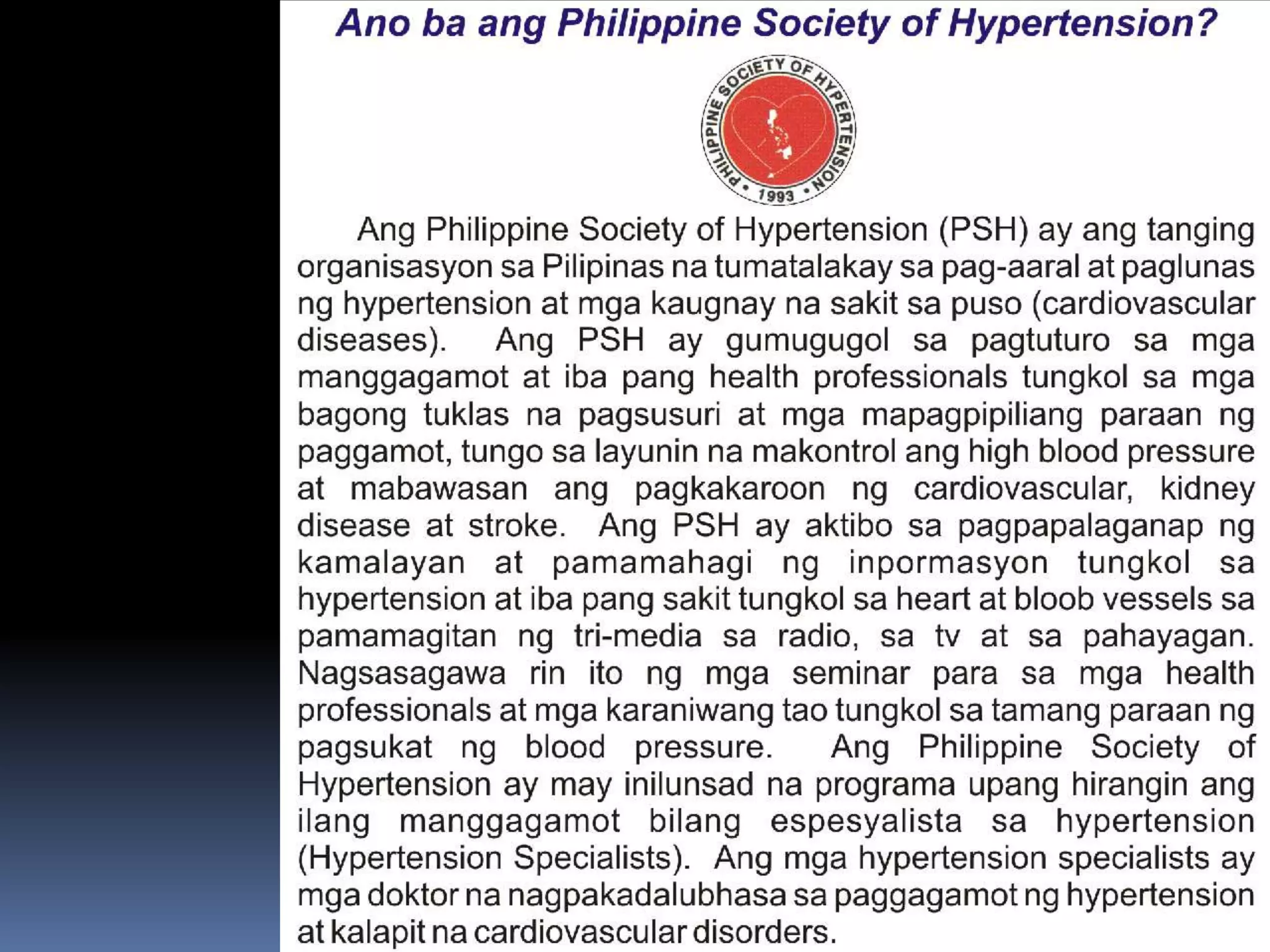 Hypertension komiks (tagalog) | PPTX