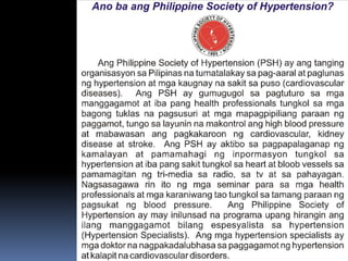 Hypertension komiks (tagalog) | PPTX