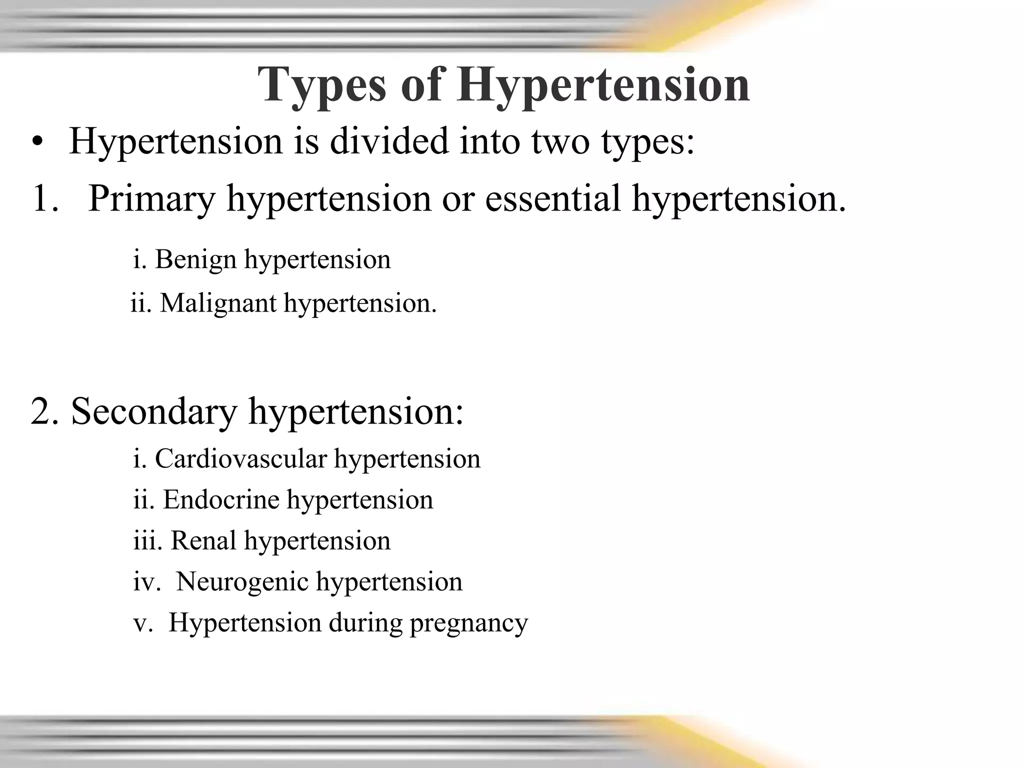 ALL ABOUT HYPERTENSION FOR OMF SURGEONS part 1 | PPTX