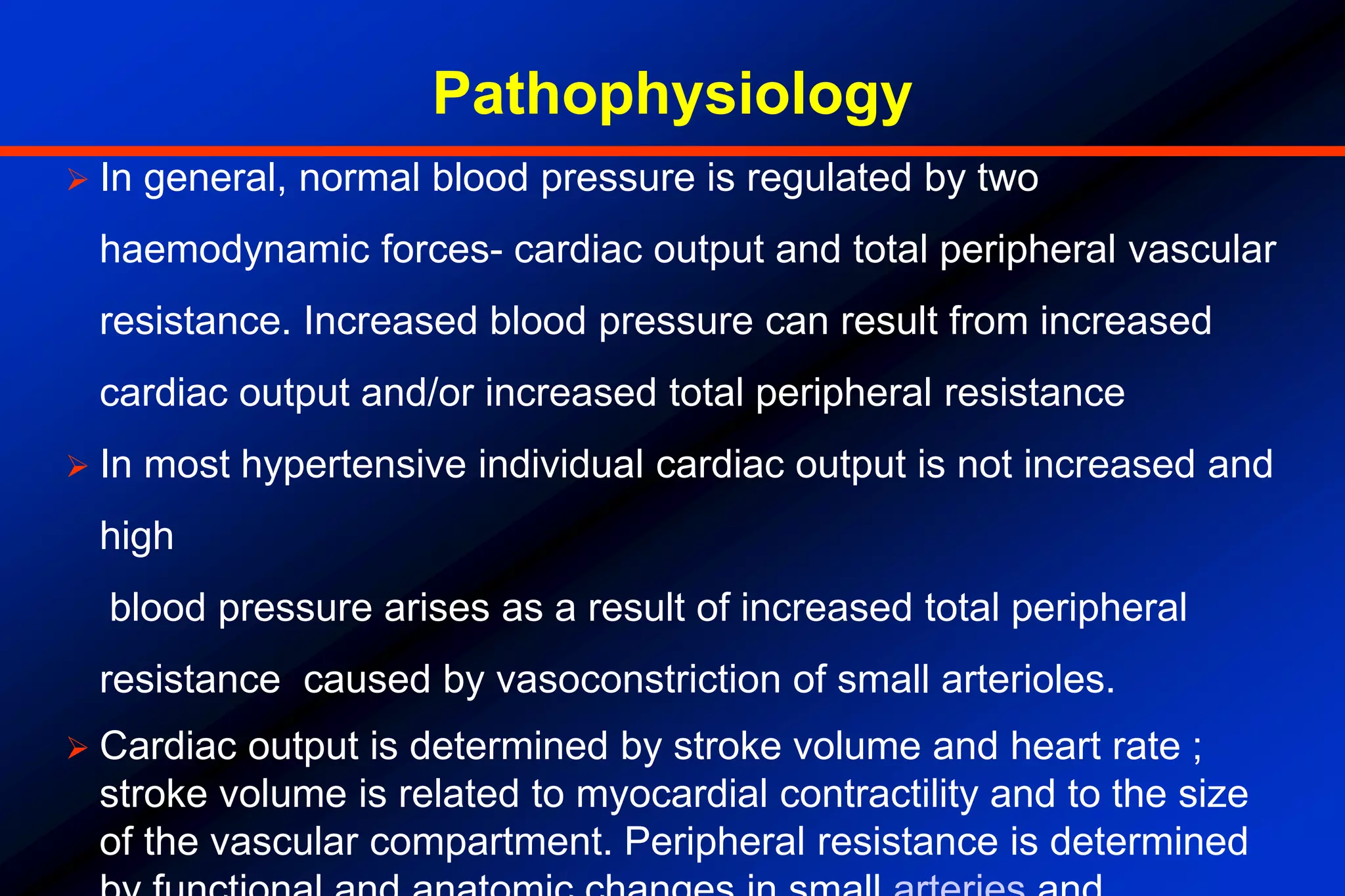Hypertension pathophysiology | PPTX