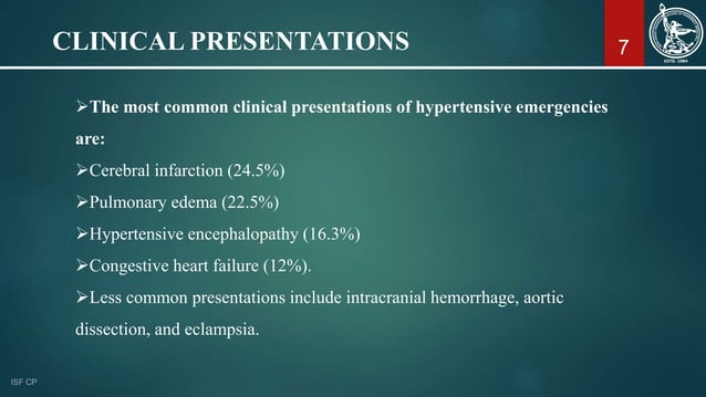 HYPERTENSIVE EMERGENCY | PPTX