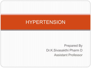 Hypertension ppt | PPT