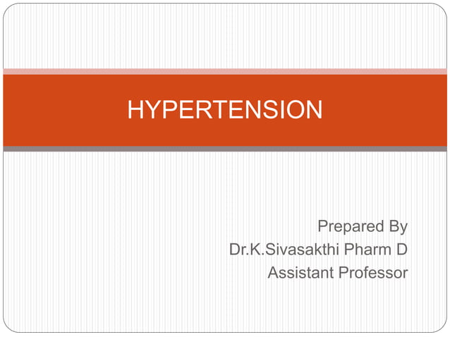 Hypertension ppt | PPTX