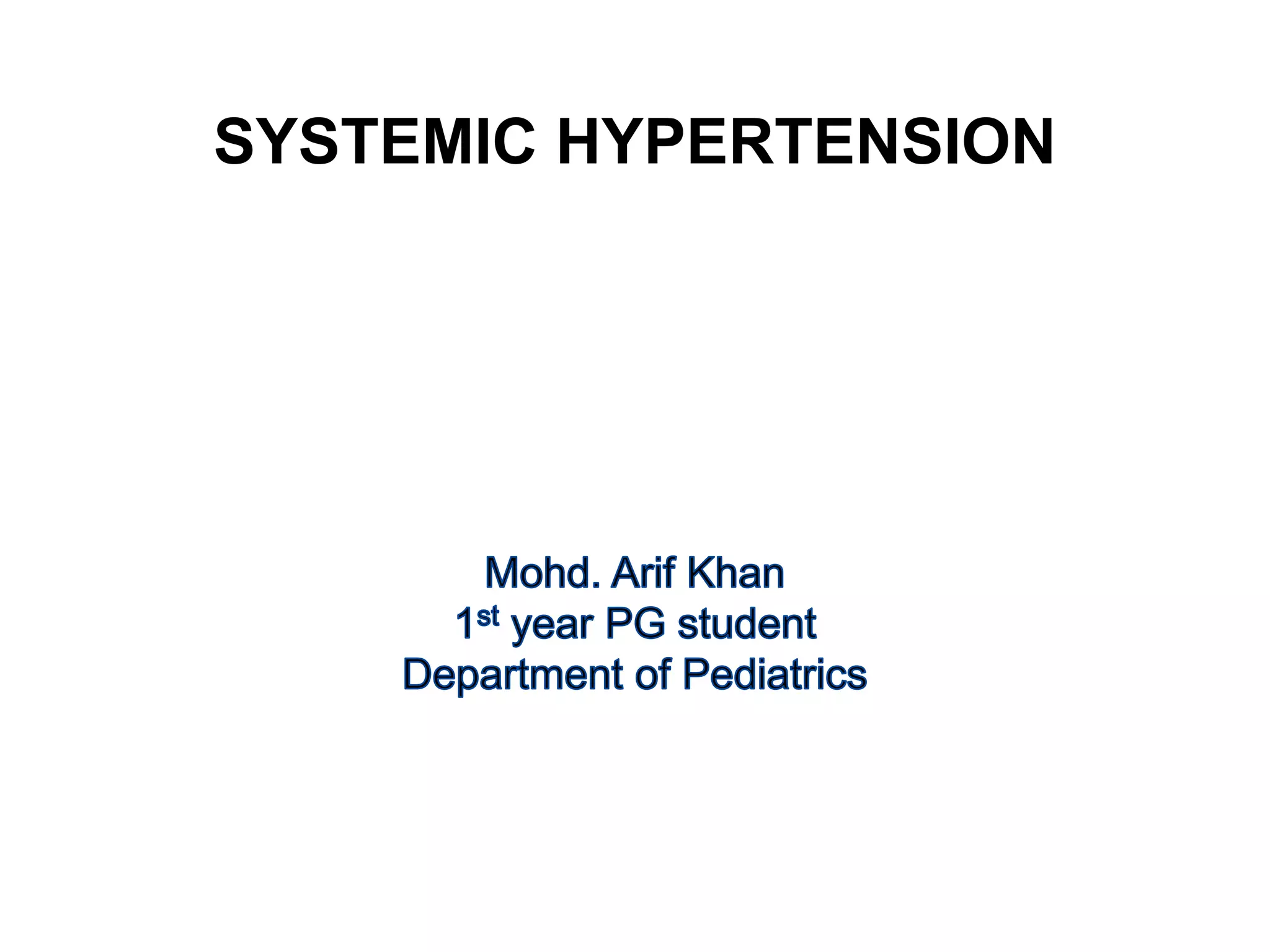 Hypertension ppt arif | PPTX