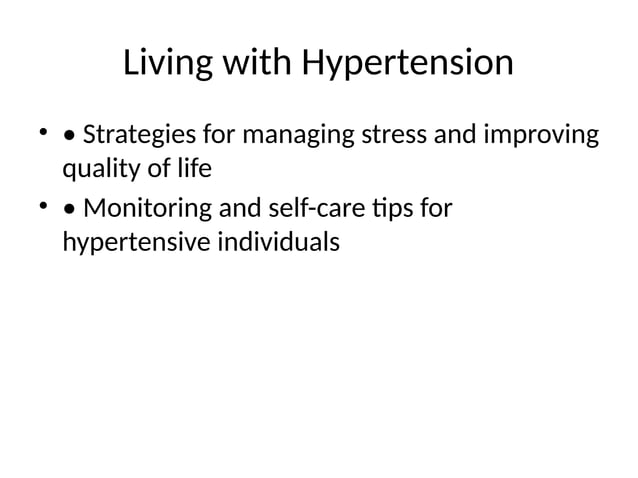 Hypertension Presentation Pptx Group Five Ppt