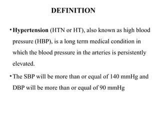 HYPERTENSION PRESENTATION for your better | PPTX
