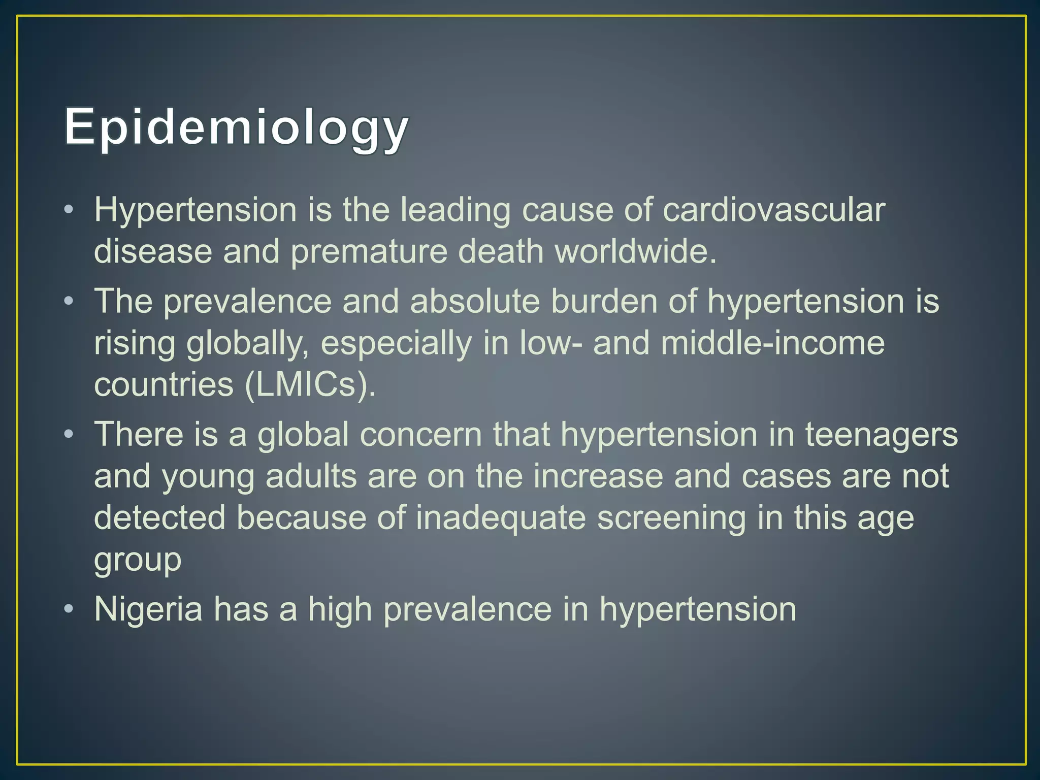 Introduction to Hypertension.pptx | Heart and Cardiovascular Diseases ...