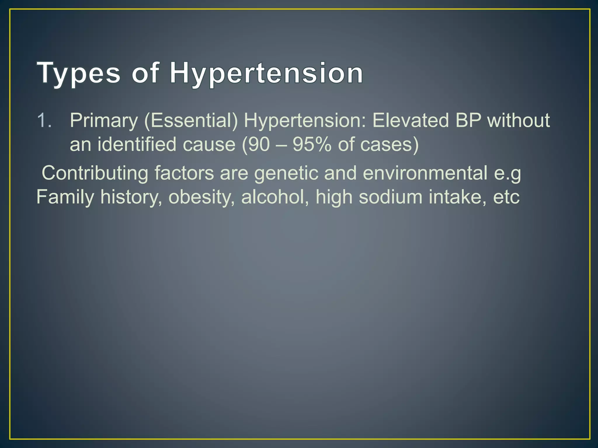 Introduction to Hypertension.pptx | Heart and Cardiovascular Diseases ...