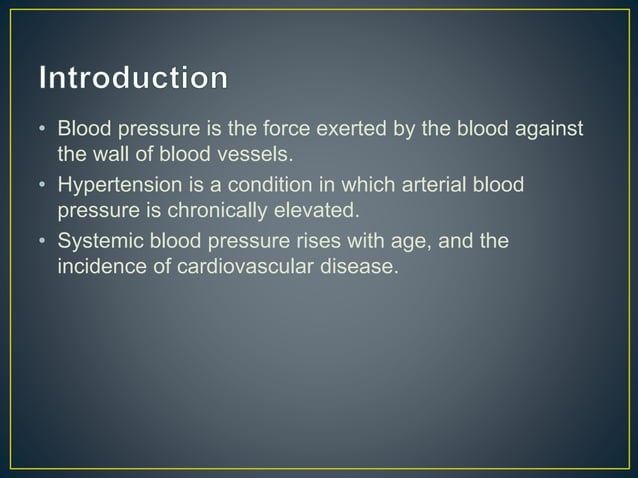 Introduction to Hypertension.pptx