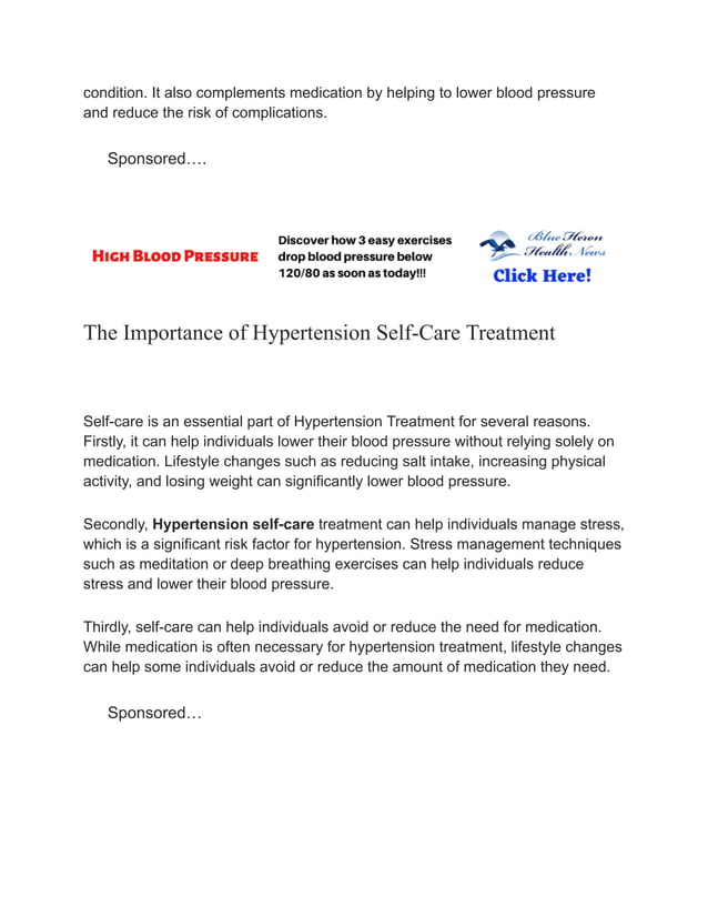 Hypertension Self-Care Treatment_ Beyond Medication.pdf Hypertension Self-Care Treatment_ Beyond Medication.pdf