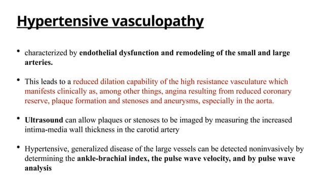 Hypertension & target organ damage ug.pptx | Heart and Cardiovascular ...
