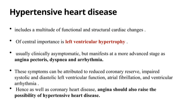 Hypertension & target organ damage ug.pptx | Heart and Cardiovascular ...
