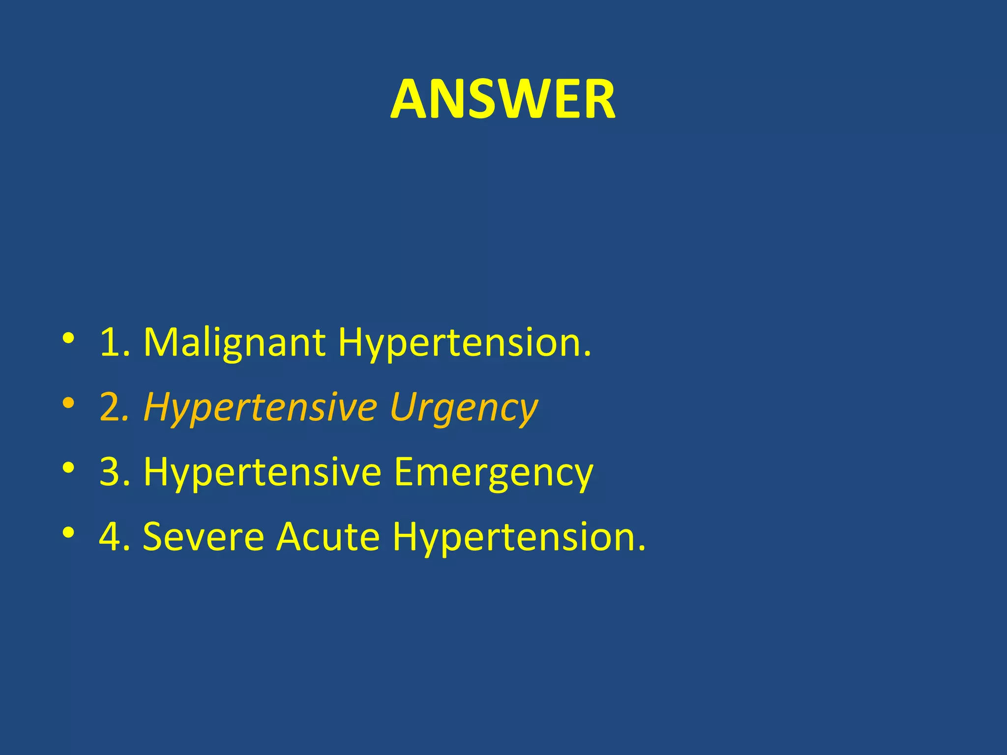Hypertensive crisis | PPT