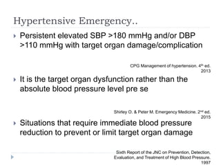 Hypertensive crisis | PPTX
