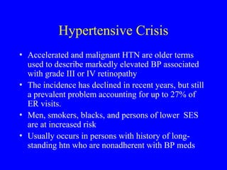 Hypertensive Crisis - an overview of management | PPT